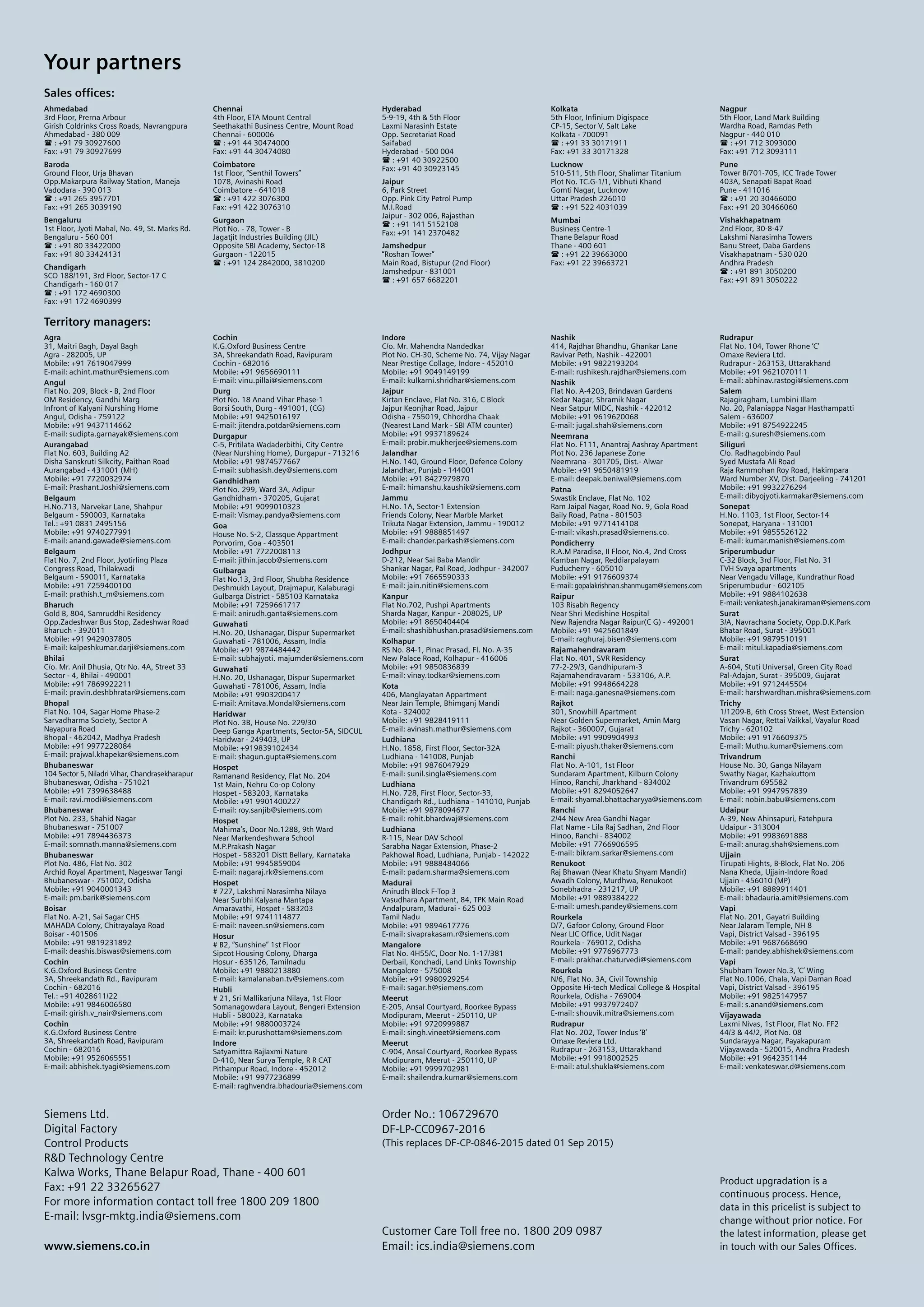 Mcb price list_electrical_installations_a_to_z_w.e.f_1st_sep_2016 | PDF