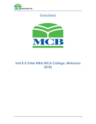 Mcb project report 1 | PDF