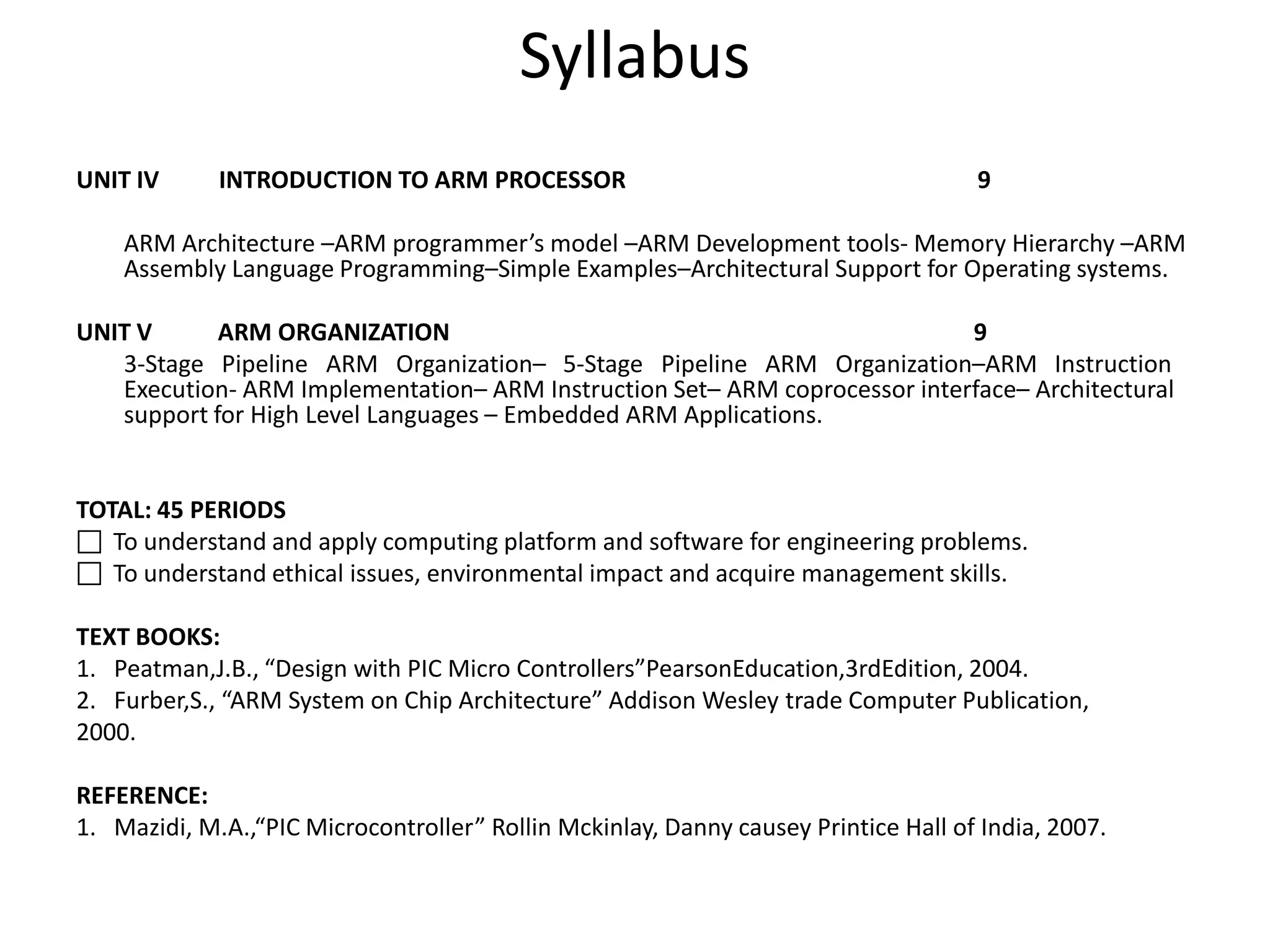 EE6008 MCBSD - Introduction to PIC Micro controller | PDF