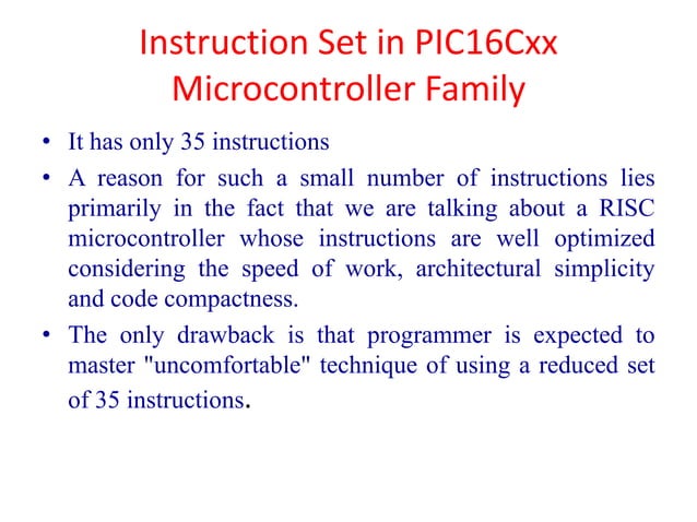 EE6008 MCBSD - Introduction to PIC Micro controller | PPT