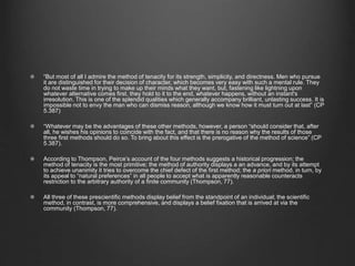 Mc call.pragmatic epistemology presentation | PPTX | Science