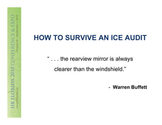 McCall - How to Survive an ICE Audit | PDF