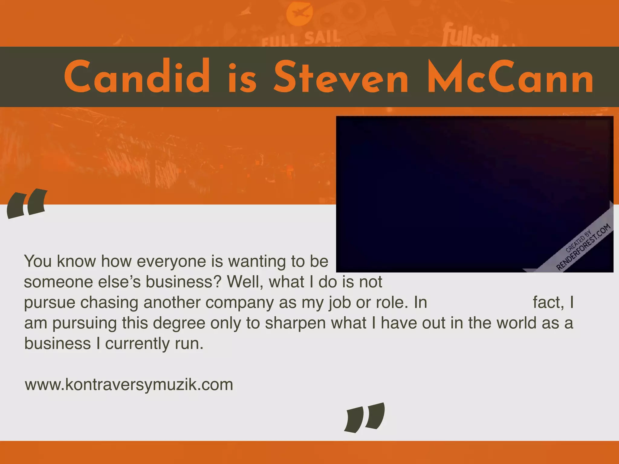 Personal Brand Exploration - Steven McCann | PDF | Content Production ...