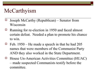 McCarthyism | PPT