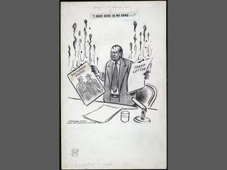 McCarthyism in cartoons | PPTX
