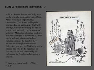 McCarthyism Political Cartoons | PPTX