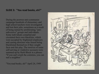 McCarthyism Political Cartoons | PPTX