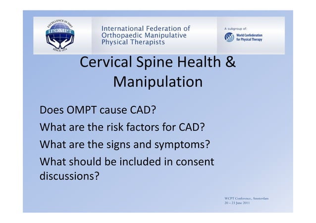 Safety of Neck Manipulation | PDF