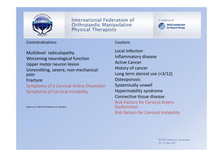 Safety of Neck Manipulation | PDF