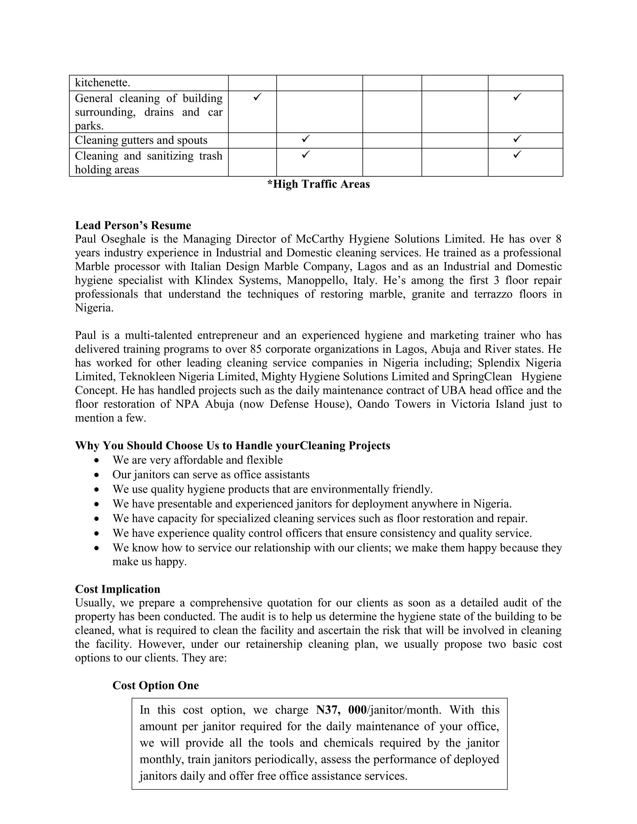 Mc carthy proposal | PDF