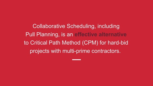 Using Collaborative Scheduling with Pull Planning | PDF | Construction ...
