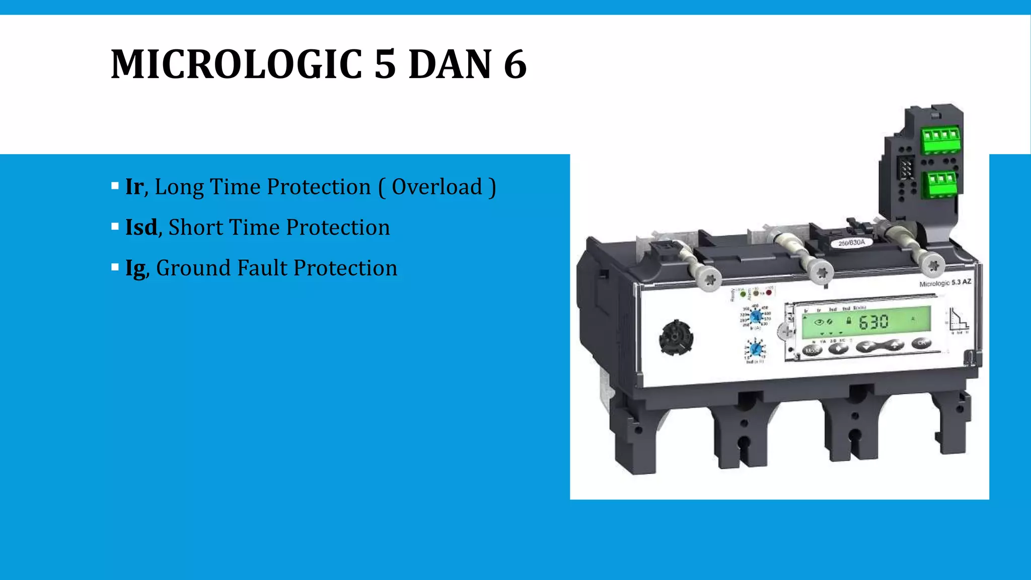 MCCB beserta fungsi dan cara setting | PPTX