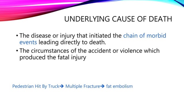 MEDICAL CERTIFICATION OF CAUSE OF DEATH (MCCD) | PPTX