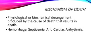 MEDICAL CERTIFICATION OF CAUSE OF DEATH (MCCD) | PPTX