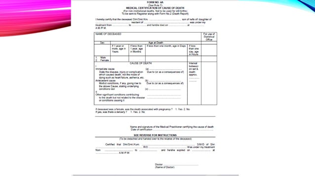 MEDICAL CERTIFICATION OF CAUSE OF DEATH (MCCD) | PPTX