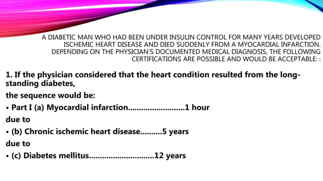 MEDICAL CERTIFICATION OF CAUSE OF DEATH (MCCD) | PPTX