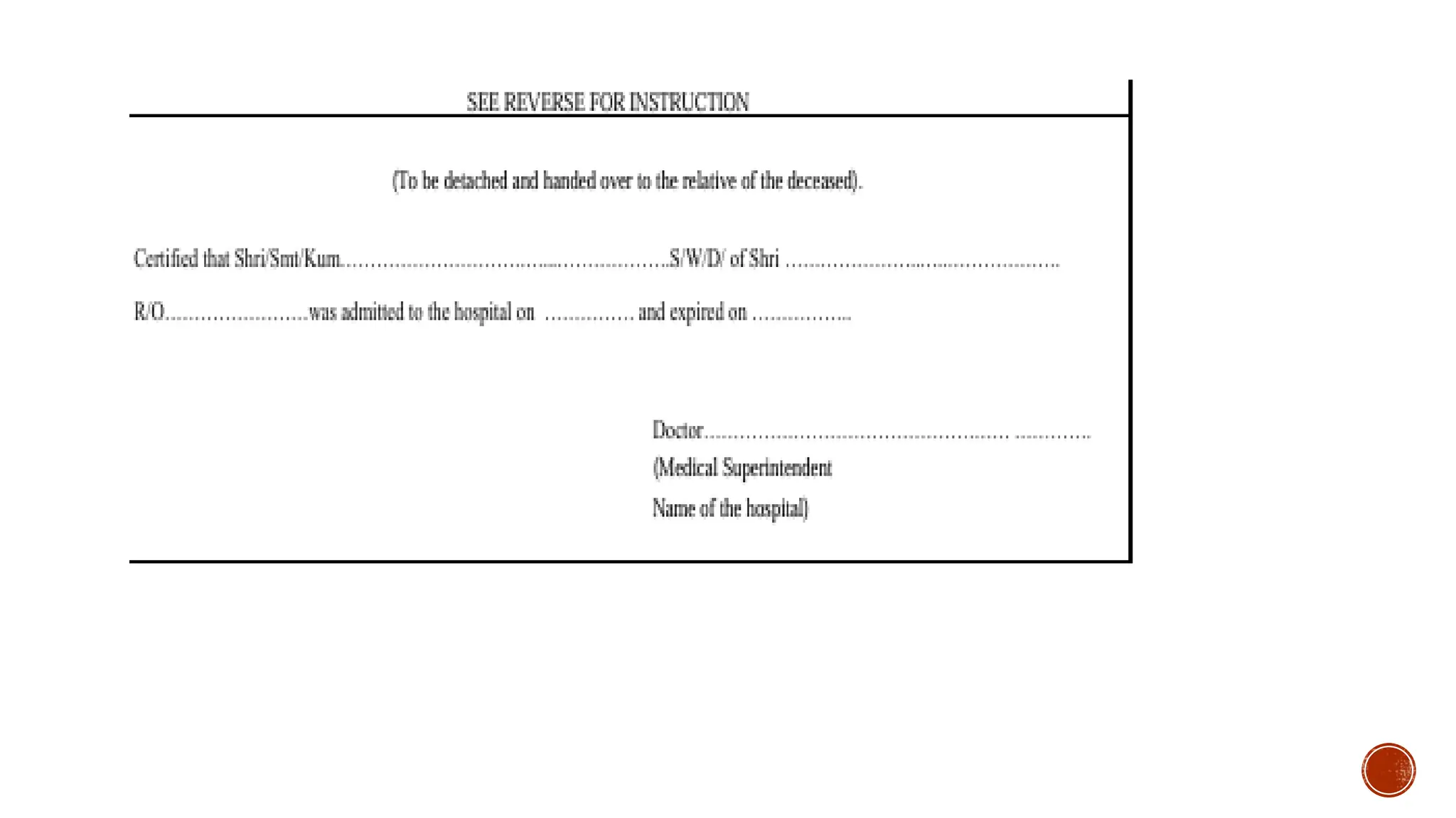 MCCD- medical certificate of cause of death | PPTX