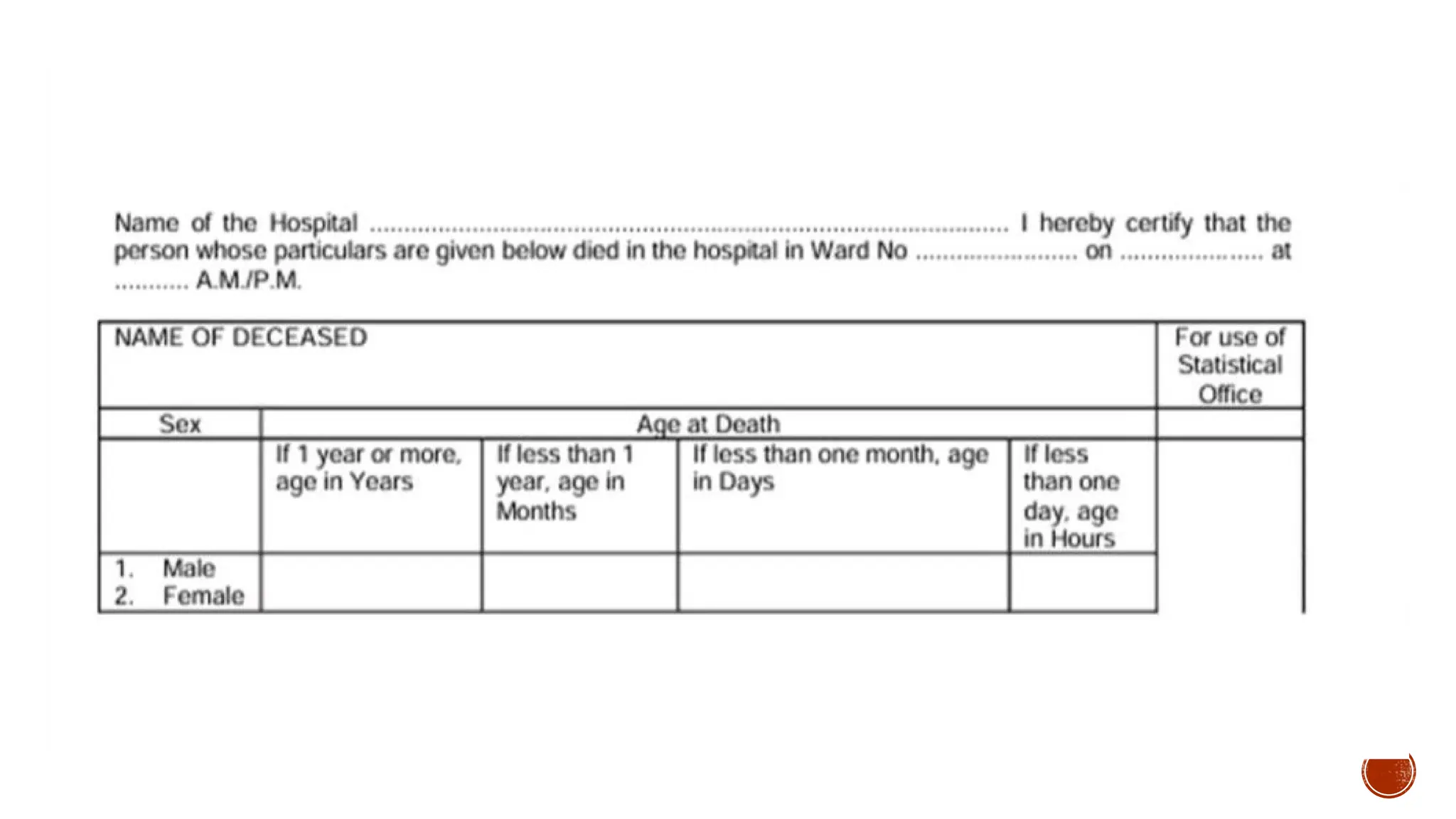 MCCD- medical certificate of cause of death | PPTX