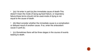 MCCD- medical certificate of cause of death | PPTX