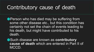 MEDICAL CERTIFICATION OF CAUSES OF DEATH | PPTX