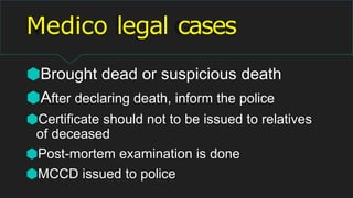 MEDICAL CERTIFICATION OF CAUSES OF DEATH | PPTX
