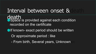 MEDICAL CERTIFICATION OF CAUSES OF DEATH | PPTX