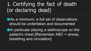MEDICAL CERTIFICATION OF CAUSES OF DEATH | PPTX