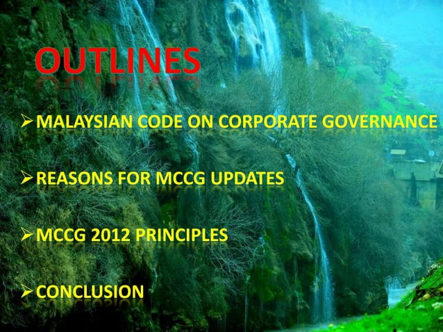 Malaysian Code on Corporate Governance (MCCG) | PPT