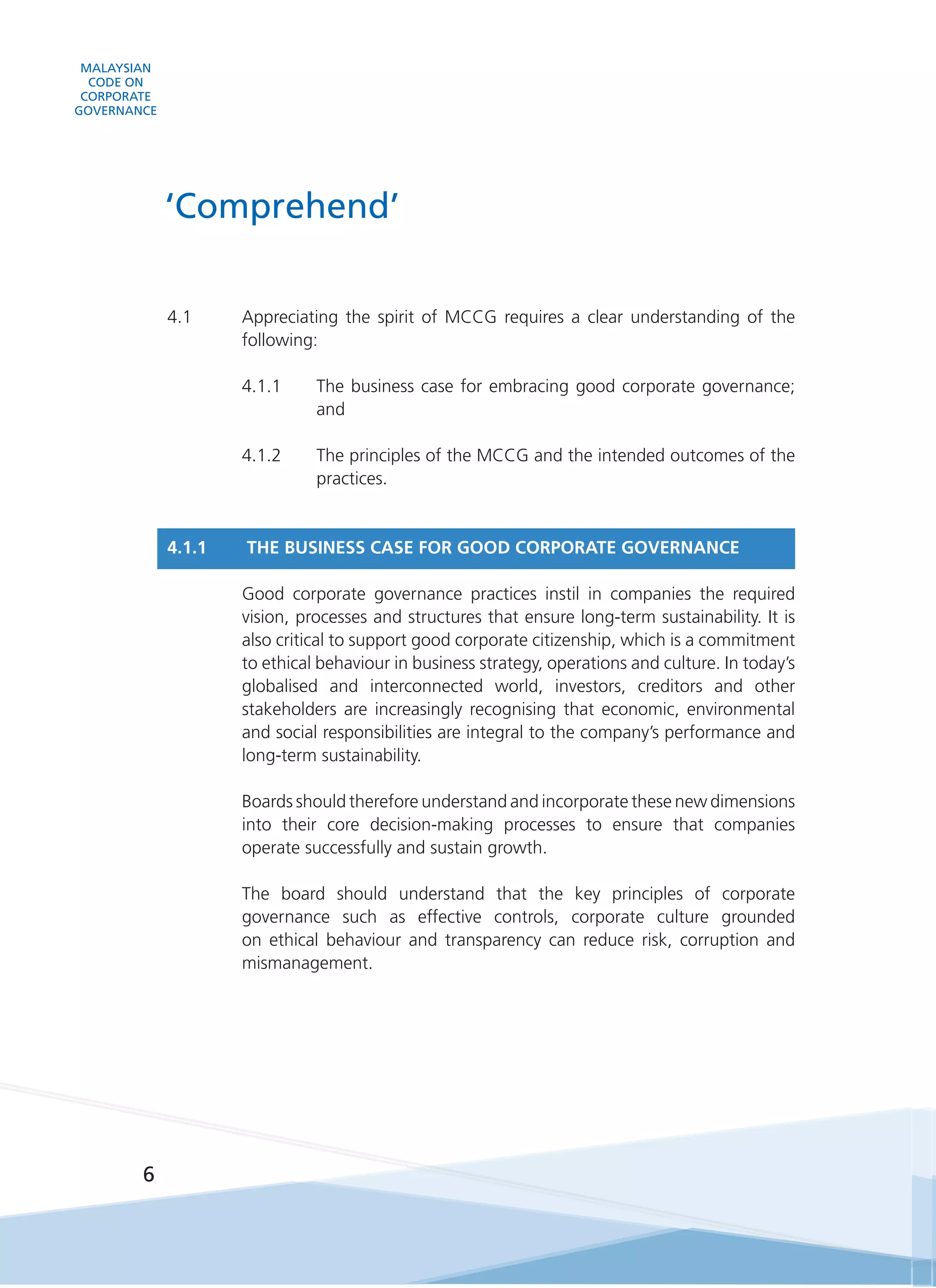 Malaysian Code on Corporate Governance (MCCG) | PDF