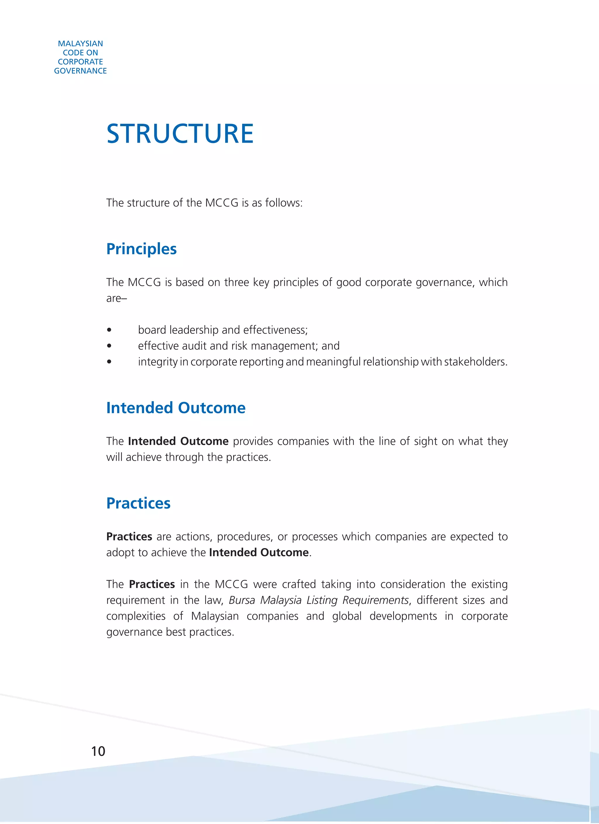 Malaysian Code on Corporate Governance (MCCG) | PDF