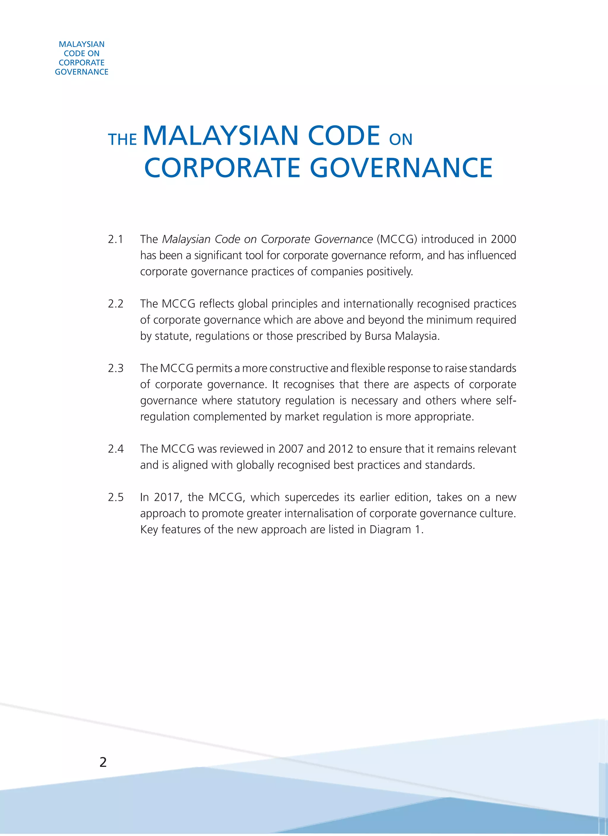 Malaysian Code on Corporate Governance (MCCG) | PDF