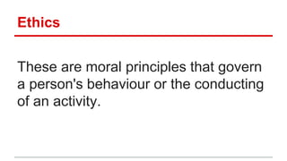 Workplace ethics | PPTX