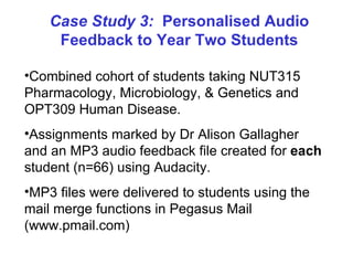 MP3 Audio Feedback to Students | PPT | Digital Audio | Computer ...