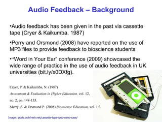 MP3 Audio Feedback to Students | PPT | Digital Audio | Computer ...
