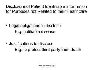 European Standards on Confidentiality and Privacy in Healthcare | PPT