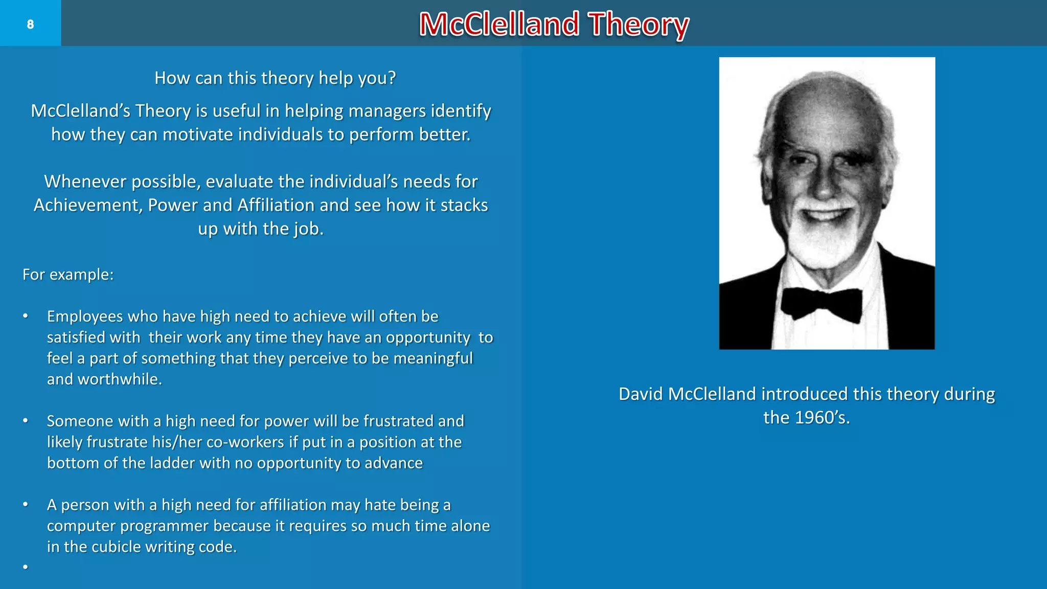 McClelland Theory | PPTX