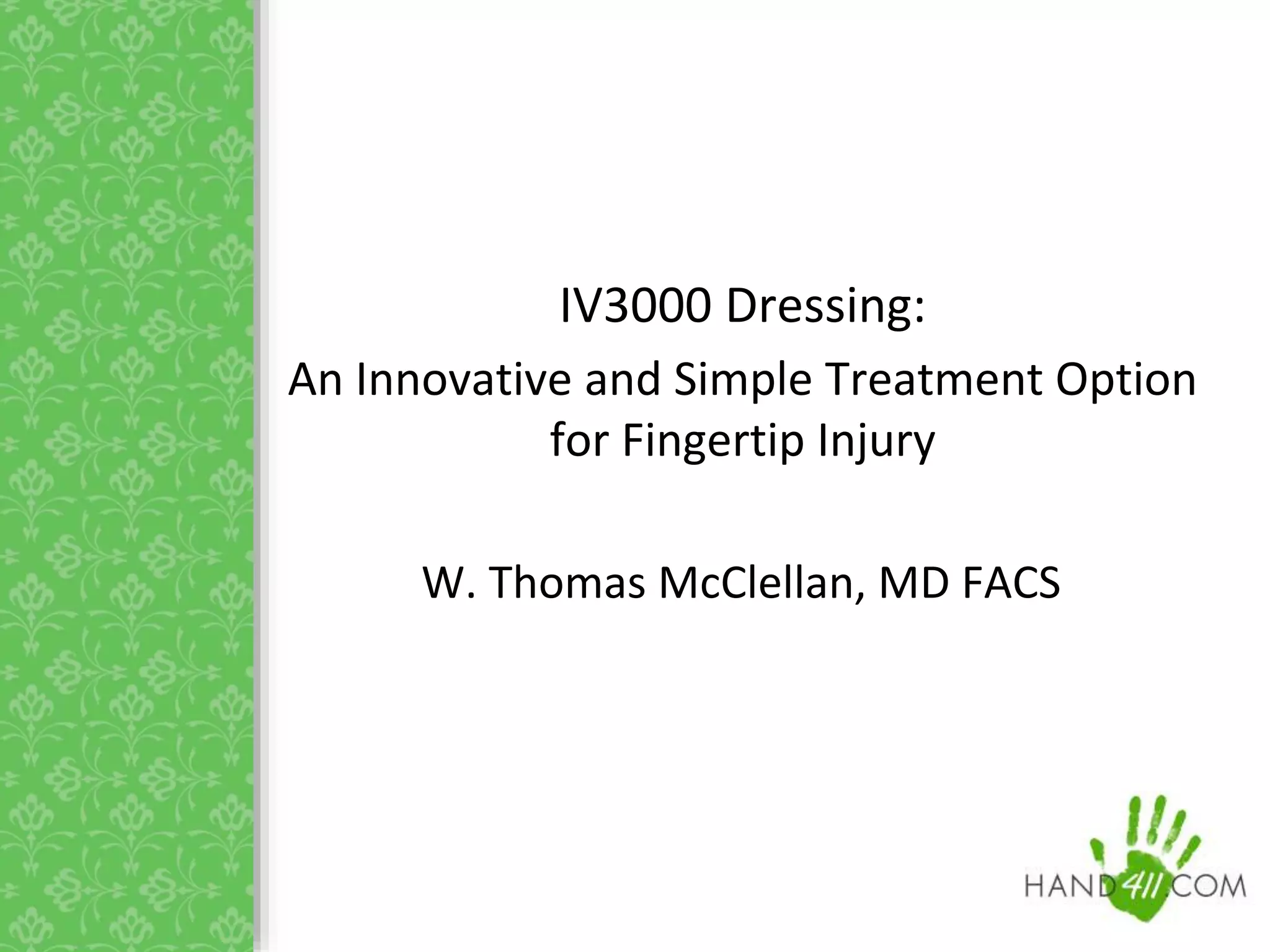 IV3000 Presentation ASPS September 2016 Slideshare | PPTX