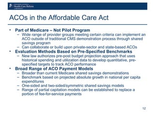 Dr. Mark McClellan Presentation on Health Reform and Long-Term Care | PPT