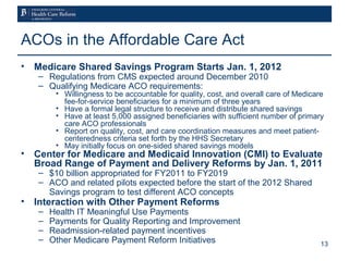 Dr. Mark McClellan Presentation on Health Reform and Long-Term Care | PPT