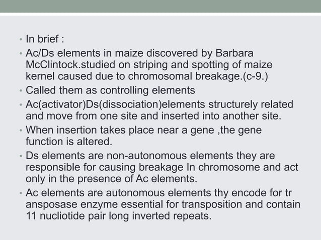 BARBARA Mcclintock. | PPTX | Biological Sciences | Science