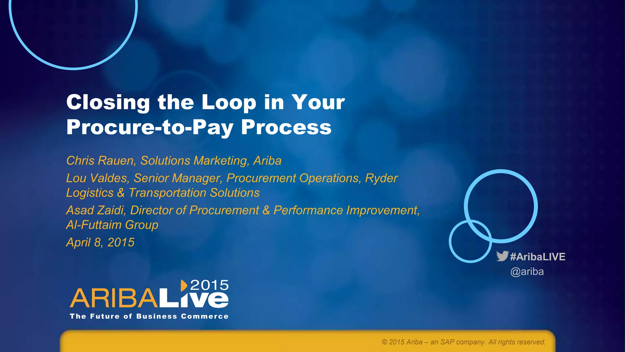 Closing the Loop in Your Procure-to-Pay Process | PPTX