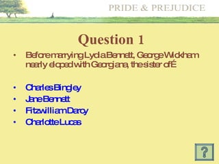 Pride and Prejudice | PPT