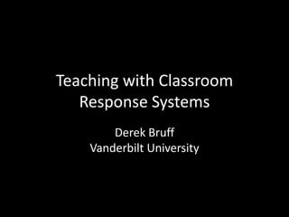 Teaching Mathematics with Classroom Response Systems | PPT