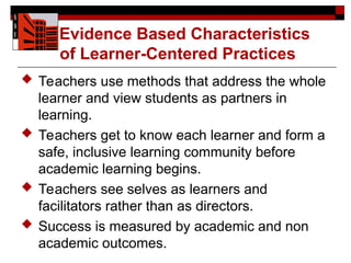 McCombs. An Invitation to begin the journey to become learner-centered.ppt