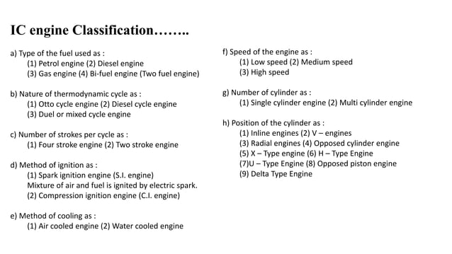 Reciprocating Internal Combustion Engine | PPT