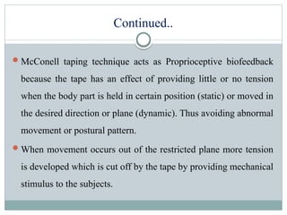 Mcconnell taping technique | PDF