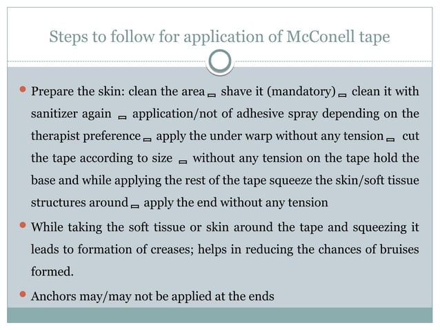 Mcconnell taping technique | PDF