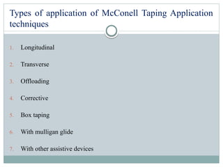 Mcconnell taping technique | PDF
