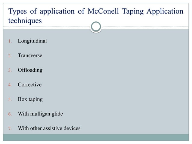 Mcconnell taping technique | PDF