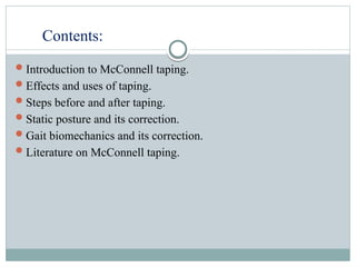 Mcconnell taping technique | PDF